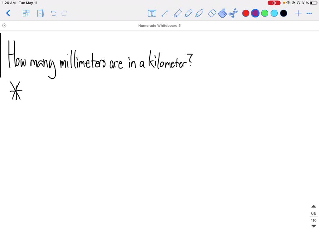 SOLVED How Many Millimeters In A Kilometer 