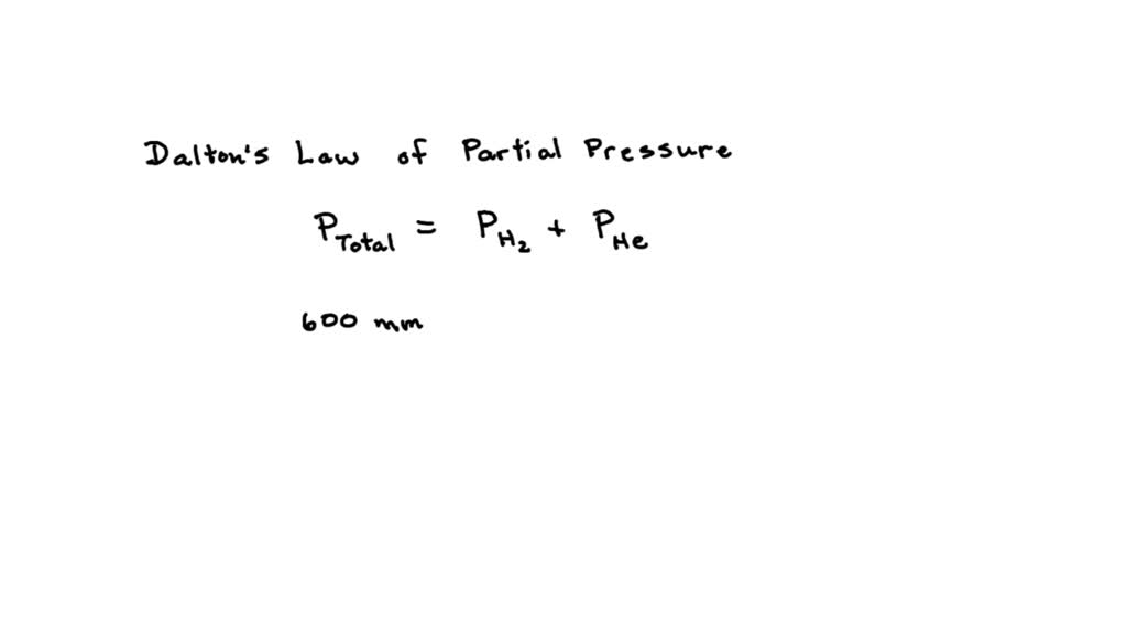 ⏩SOLVED:What is the partial pressure of hydrogen gas in a mixture of ...