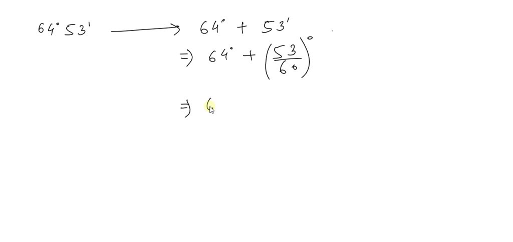 SOLVED:Convert 84.275^∘ from decimal degrees to DMS notation.