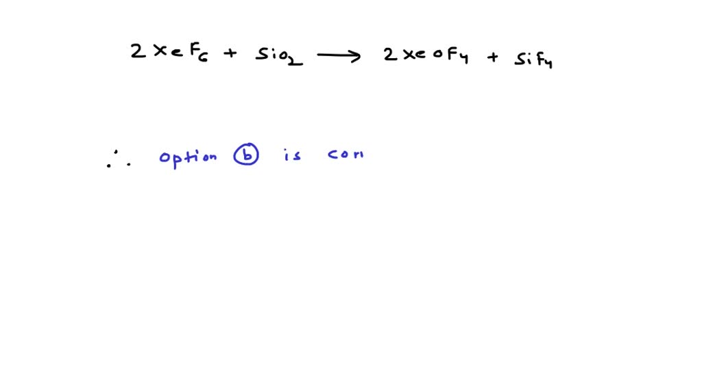 SOLVED:What are the products formed in the reaction of xenon ...