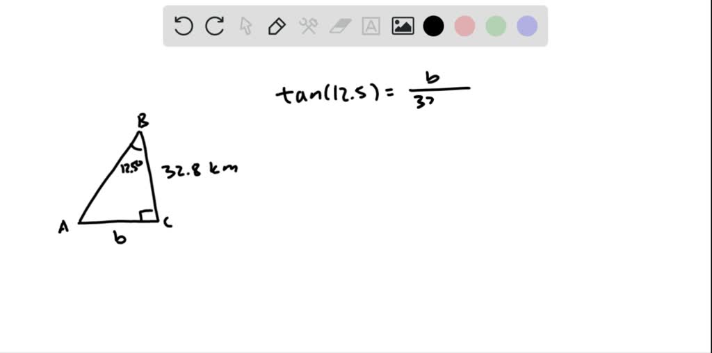 ⏩SOLVED:Draw a right triangle A B C as shown, using the information ...