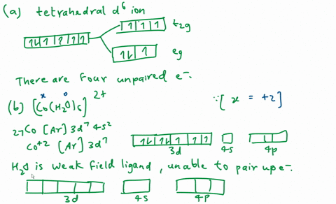 SOLVED: Predict the number of unpaired electrons for each of the ...