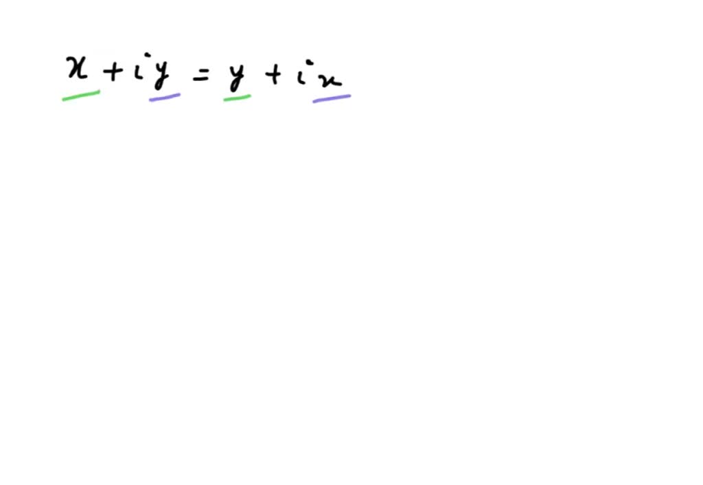 SOLVED: Solve for all possible values of the real numbers x and y in the following equations. x ...