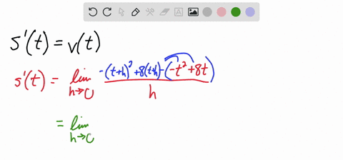 SOLVED:An object moves in a straight line with its position at time t seconds given by s(t)=-t^2 ...