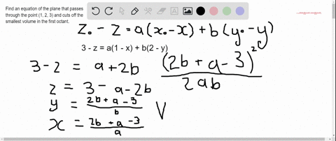 SOLVED: Find an equation of the plane that passes through the point (1 ...