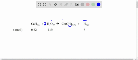 SOLVED:Calcium hydride reacts with water to form calcium hydroxide and ...