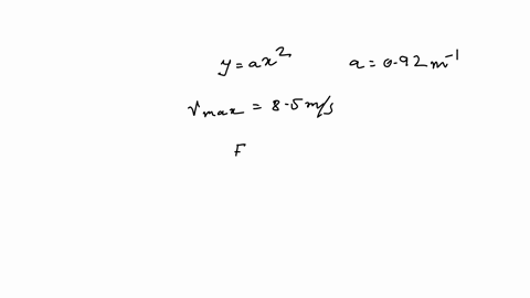 A particle slides back and forth on a frictionless track whose height as a function of ...