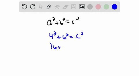 SOLVED:a and b represent the lengths of the legs of a right triangle ...