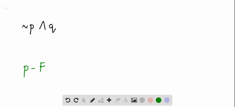 SOLVED:Let p represent a false statement and let q represent a true ...