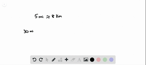 SOLVED:Five mi is approximately equal to 8 km . Use mental math to ...