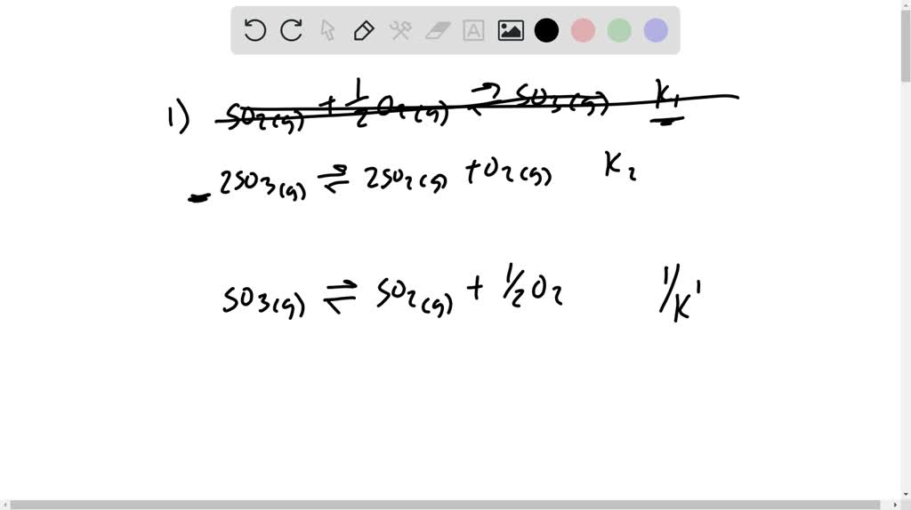SOLVED Consider The Following Equilibria Involving SO2 g And Their