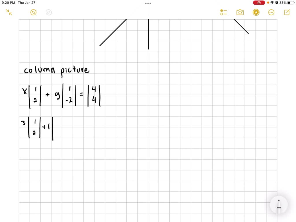 SOLVED:For the equations x+y=4,2 x-2 y=4, draw the row picture (two ...