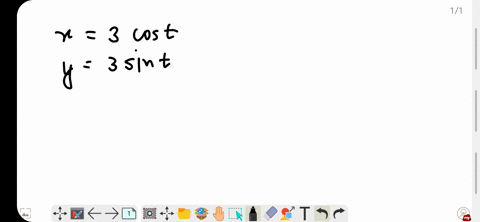 SOLVED:The parametric equations describe the motion of a particle. Find ...