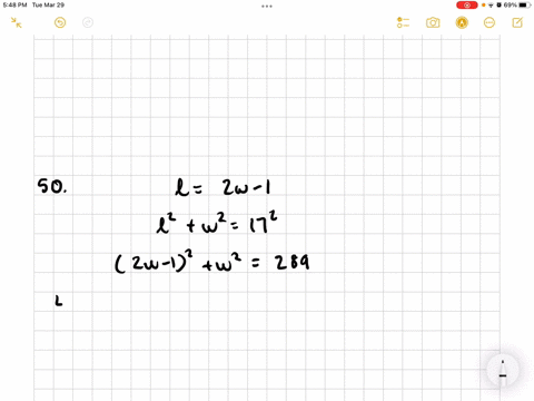 SOLVED:Set up an equation and solve each problem. The length of a rectangular floor is 1 meter ...