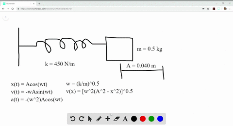 SOLVED:A harmonic oscillator has angular frequency ωand amplitude A. (a) What are the magnitudes ...