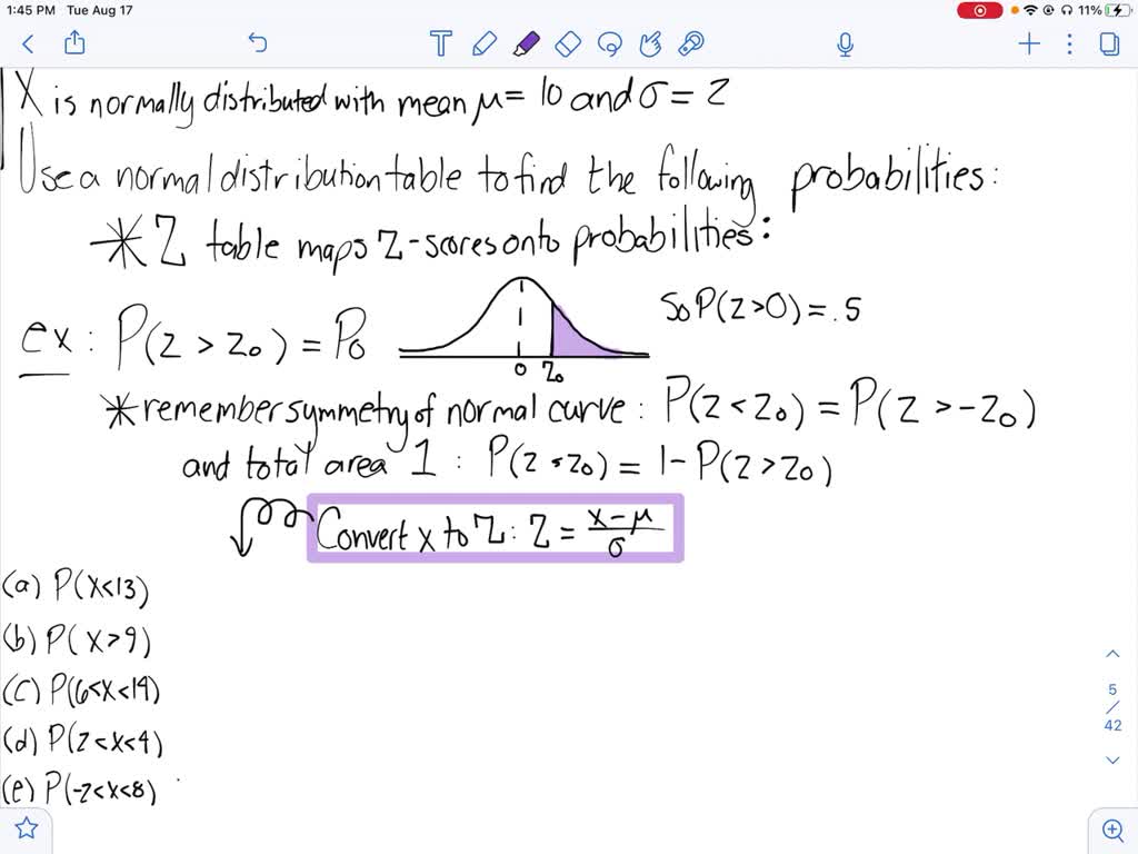 8 If Z Is A Standard Normal Random Variable Find Th SolvedLib