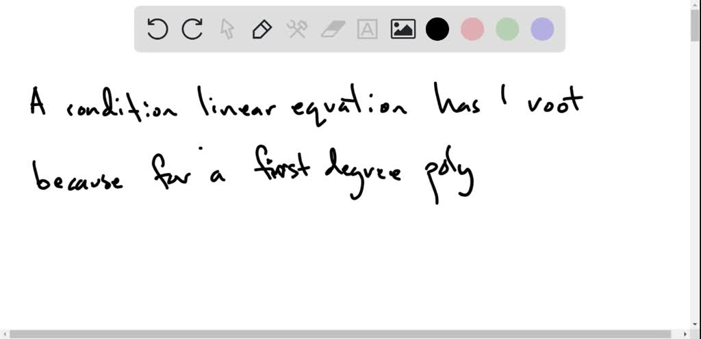 SOLVED:Explain why a conditional linear equation always has exactly one root.