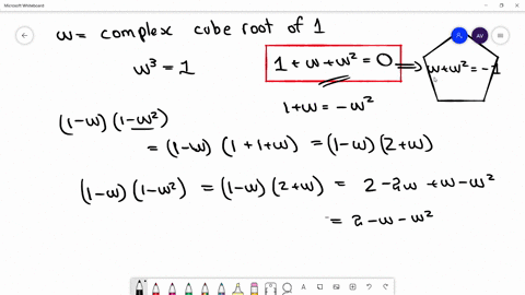 ⏩SOLVED:If ωis a complex cube root of unity, then… | Numerade