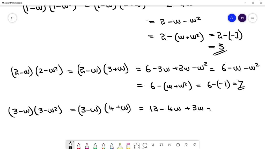 ⏩SOLVED:If ωis a complex cube root of unity, then… | Numerade