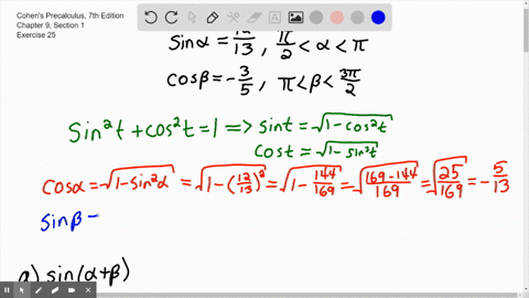 SOLVED:Use the addition formulas for sine and cosine to simplify each expression. cos(θ-(π)/(4 ...