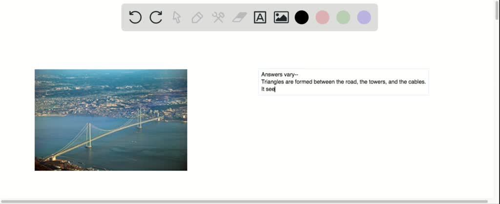 SOLVED: Explain how right triangles are used to build suspension ...