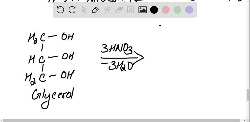 SOLVED:The following triester is a powerful explosive, but is also a ...