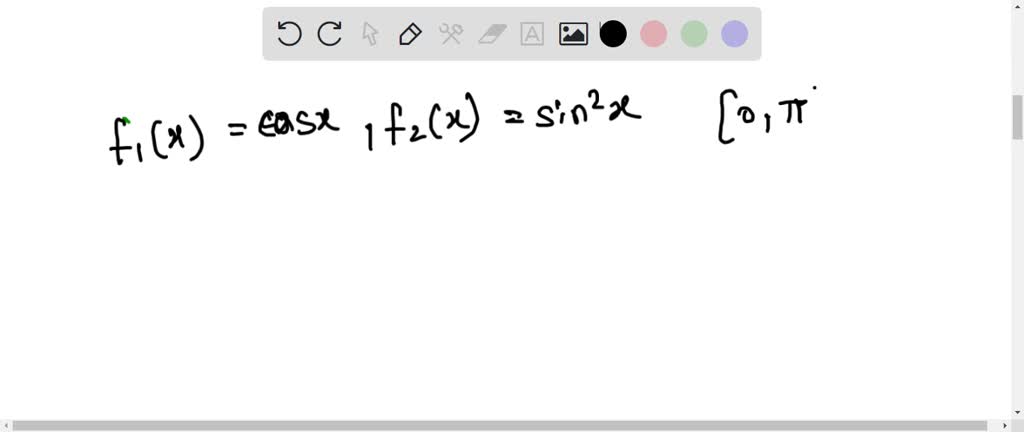 SOLVED:(a) Show that the set of functions 1, sin(πx)/(L), cos(πx)/(L), sin(2 πx)/(L), cos(2 πx ...