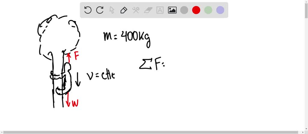 SOLVED:A 400-kg bear grasping a vertical tree slides down at constant ...