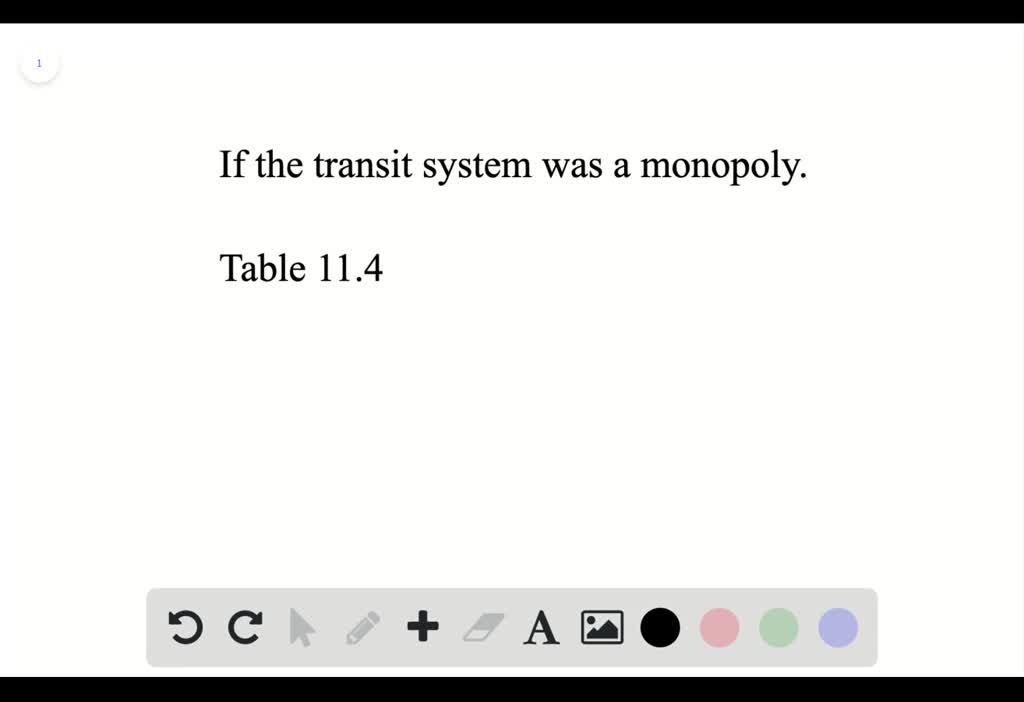 If the transit system were allowed to operate as an unregulated ...