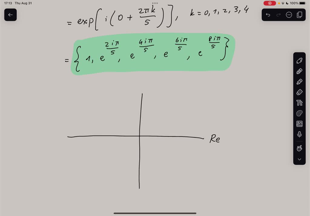 SOLVED:Find and graph all roots in the complex plane. √(1)