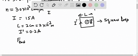 ⏩SOLVED:A single-turn square loop of wire, 2.00 cm on each edge ...