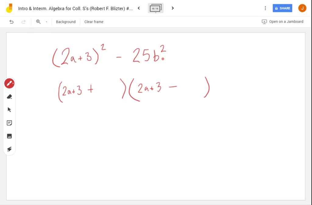 SOLVED:Factor. (2 a+3)^2-25 b^2