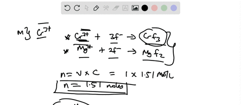 SOLVED:A solution contains Cr^3+ ion and Mg^2+ ion. The addition of 1. ...
