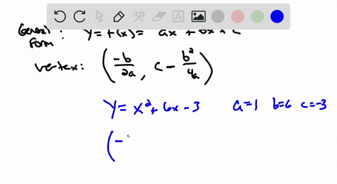 SOLVED:Name the vertex for each parabola in Exercise 6. Give both exact values and decimal ...