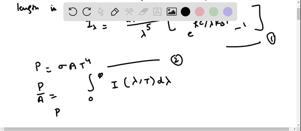 SOLVED:The exitance (power per unit area per unit wavelength) from a ...