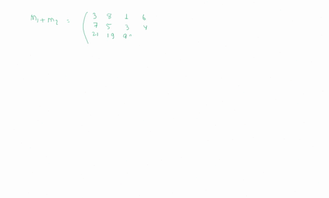 SOLVED:A college keeps a record in the form of a matrix (that is, a ...