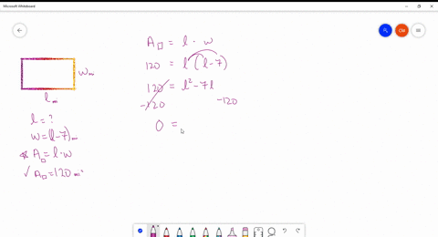 ⏩SOLVED:Find the dimensions of a rectangle whose width is 7 miles… | Numerade