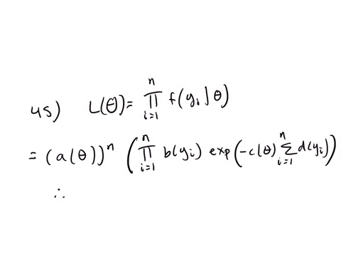 SOLVED: Show that the following probability density functions belong to ...