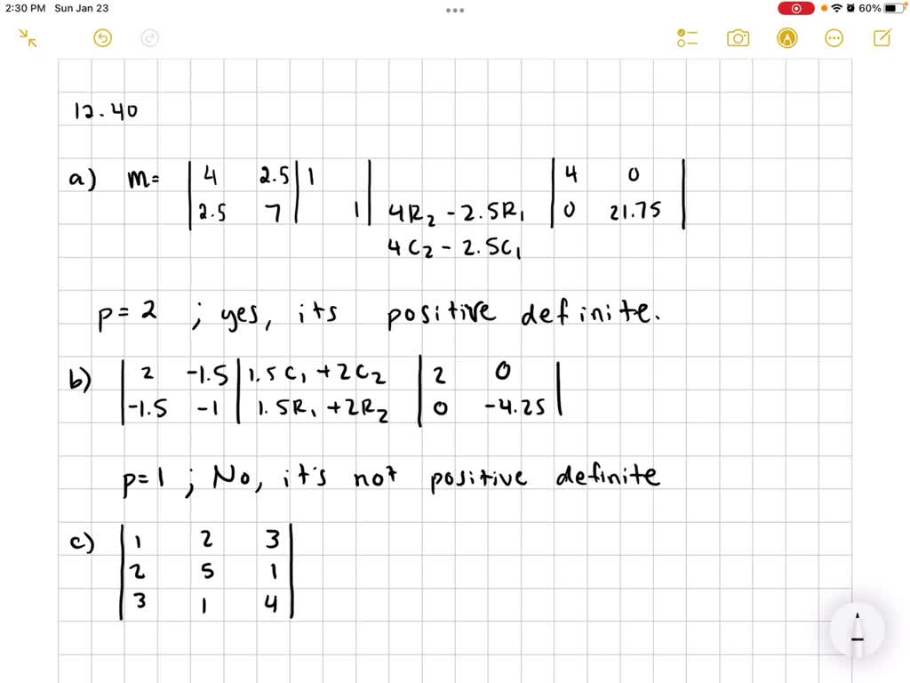 (Matrix representation of quadratic forms) Write the following ...