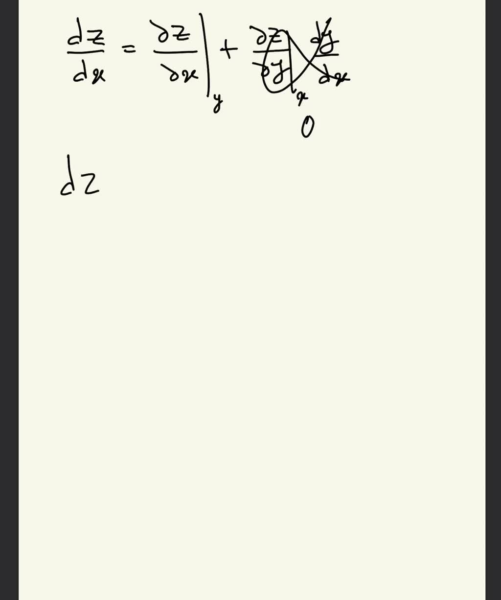 SOLVED:Consider a function z(x, y) and its partial derivative (∂z / ∂y)x^* If this partial ...