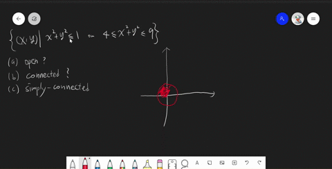 SOLVED:29-32 Determine whether or not the given set is (a) open, (b ...