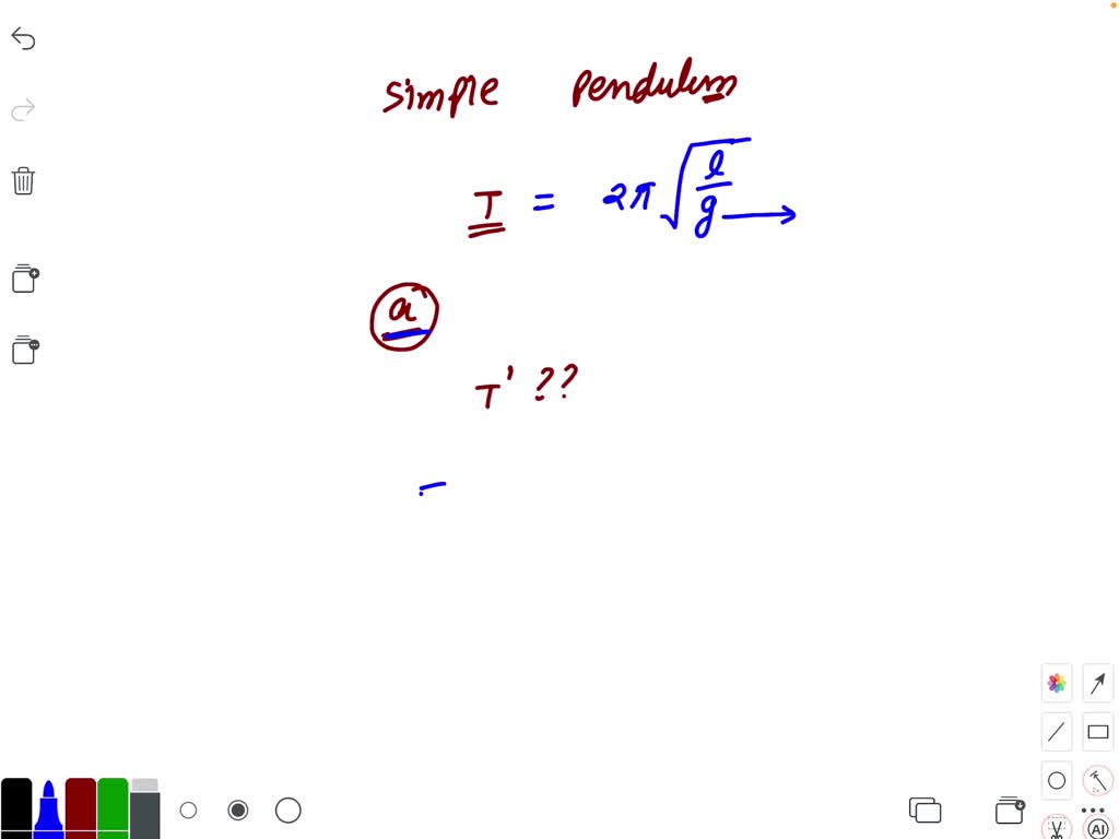 A simple pendulum suspended from the ceiling of a train has a period T ...