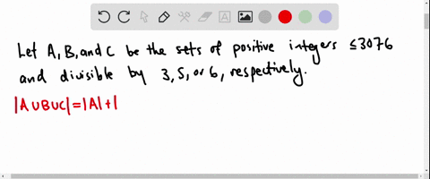 SOLVED:Find the number of positive integers ≤3076 and divisible by: 3,5 ...
