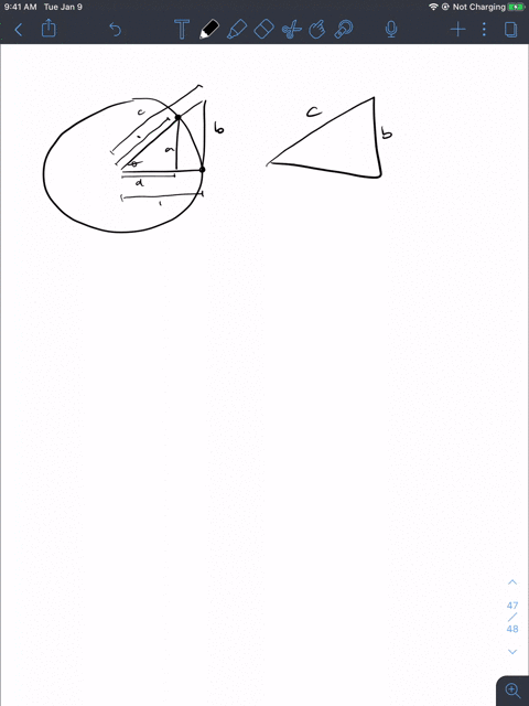 SOLVED:Express the lengths a, b, c, and d in the figure in terms of the trigonometric ratios of ...