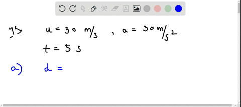 SOLVED:A particle moves in a straight line with an initial velocity of 30 m / s and constant ...