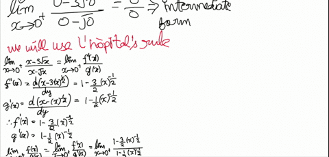 SOLVED:Limits Evaluate the following limits. Use l'Hópital's Rule when ...