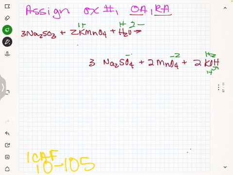 SOLVED:Assign an oxidation number to each atom and identify the ...