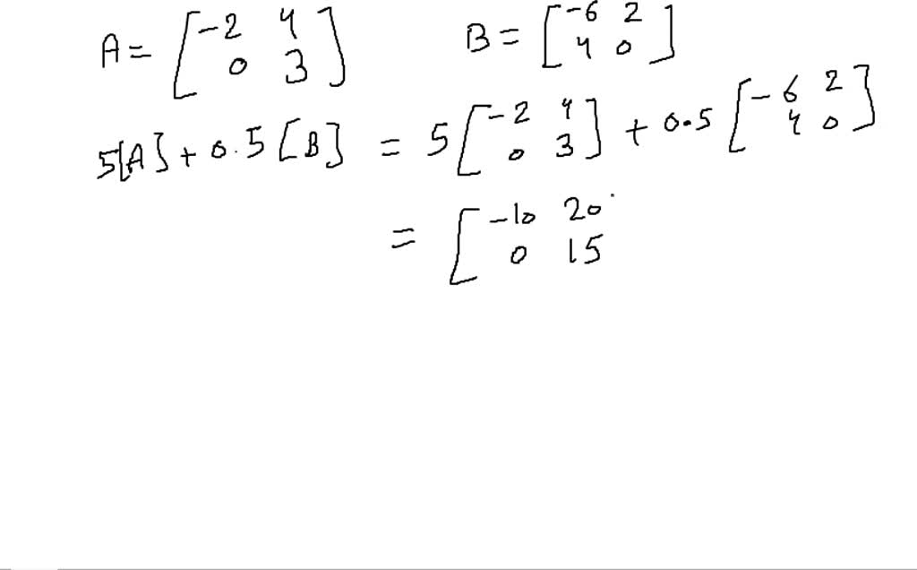 ⏩SOLVED:Matrices [A] and [B] are shown on the screen. Find each… | Numerade