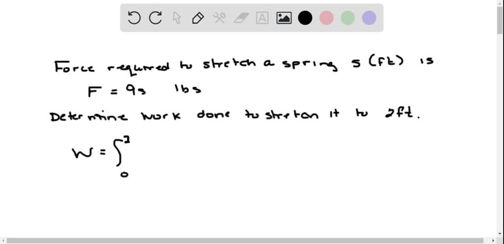 SOLVED:A spring is such that the force required to keep it stretched s ...