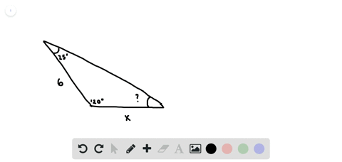 SOLVED:For the following exercises, find the length of side x . Round ...